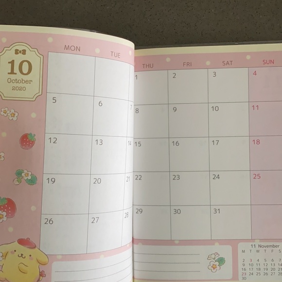 Sanrio | Other | Sanrio Characters A6 Planner 22 | Poshmark